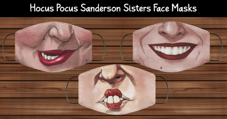 Hocus Pocus Sanderson Sisters Face Masks