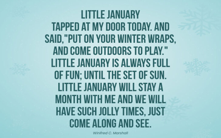 150+ Inspirational January Quotes, Wishes & Poems To Celebrate Winter ...