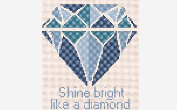 19 Easy Cross-stitch Patterns for Beginners to start knitting