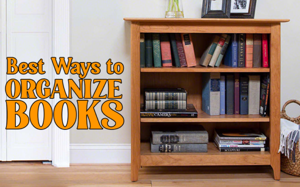 14 Ways To Organize Books (With & Without A Bookshelf)